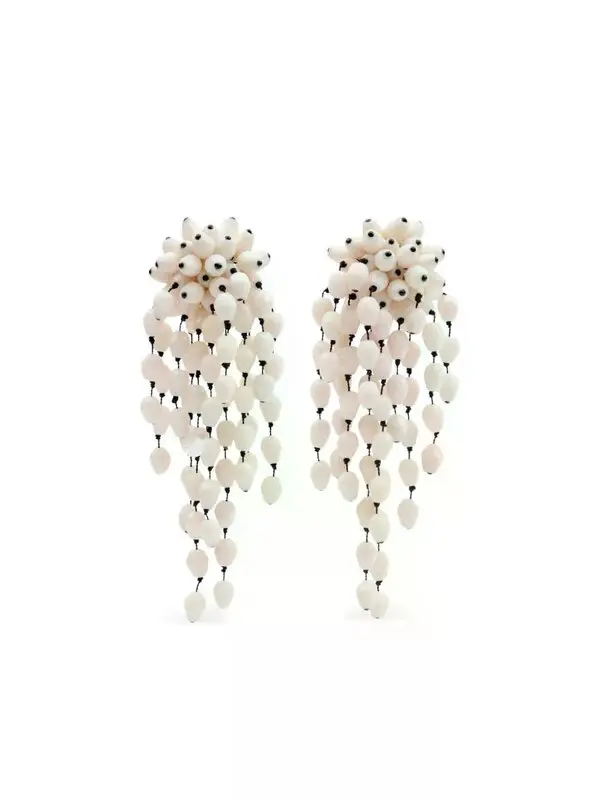 Isabel Marant Clip-on Dangle Earrings - White
