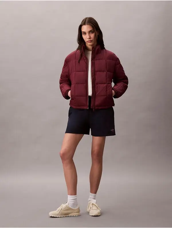 Calvin Klein Lightweight Puffer Jacket - Deep Rouge
