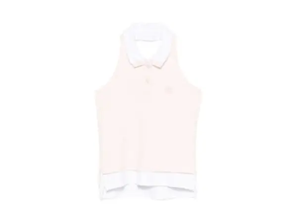 Alexander Wang Layered Polo Shirt Mini Halter Top