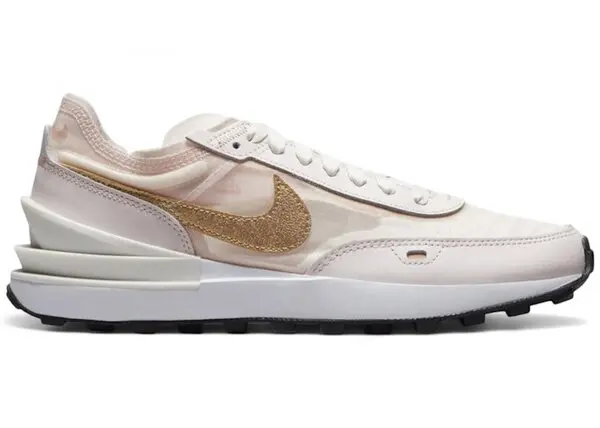 Nike Waffle One Essential Metallic Copper Sneakers - Light Soft Pink/sail/shimmer