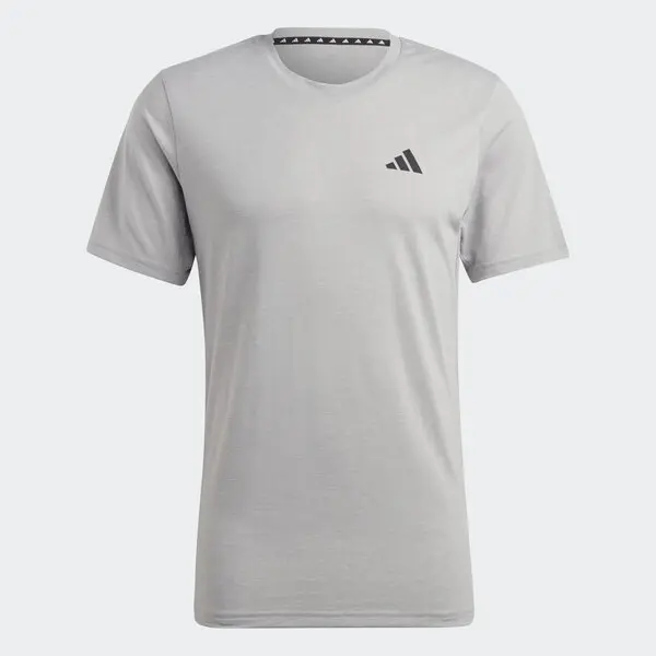 Adidas Train Essentials Feelready Training Tee Medium Grey Heather - Medium Grey Heather / White / Black