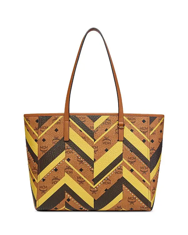 Mcm Toni Mega Shopper Tote - Cognac
