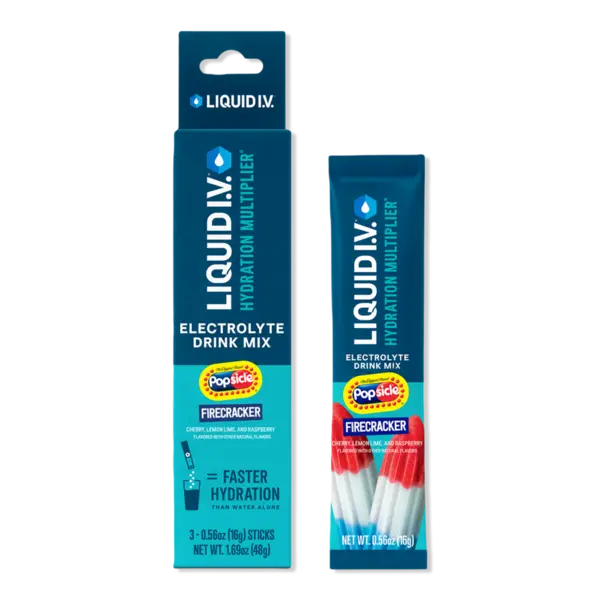 LIQUID I.V. Hydration Multiplier Electrolyte Drink Mix Popsicle Firecracker