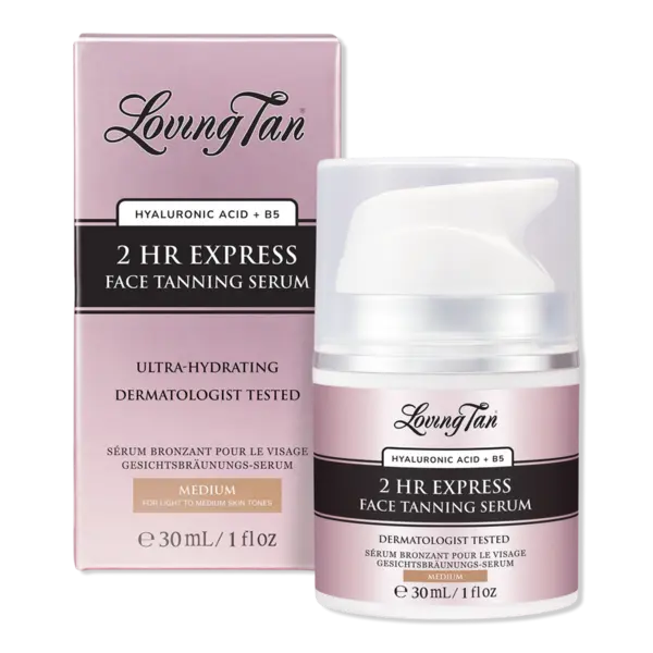 LOVING TAN 2 Hr Express Face Tanning Serum - Medium
