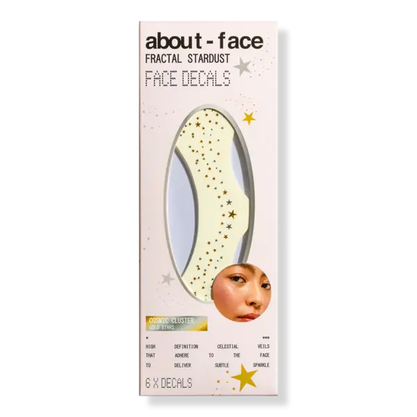 ABOUT-FACE Fractal Stardust Face Decals Cosmic Cluster