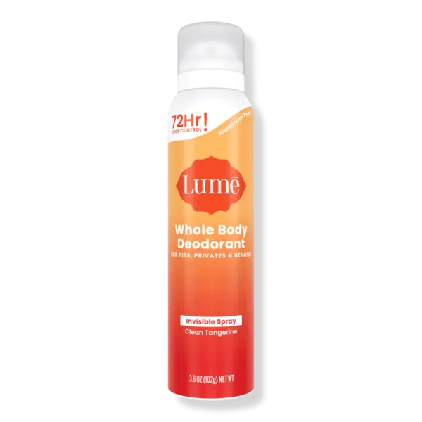 LUME Whole Body Deodorant Invisible Spray Clean Tangerine