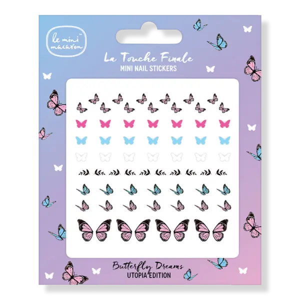 LE MINI MACARON Mini Nail Stickers Butterfly Dreams Utopia Edition