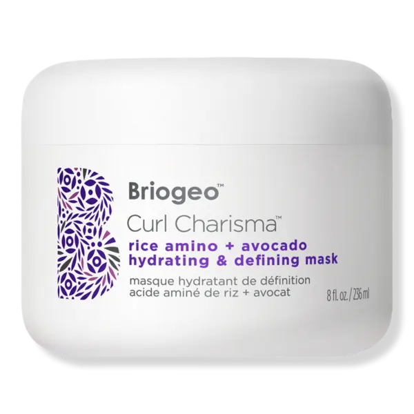 BRIOGEO Curl Charisma Rice Amino + Avocado Hydrating & Defining Hair Mask For Curly Hair - One-color