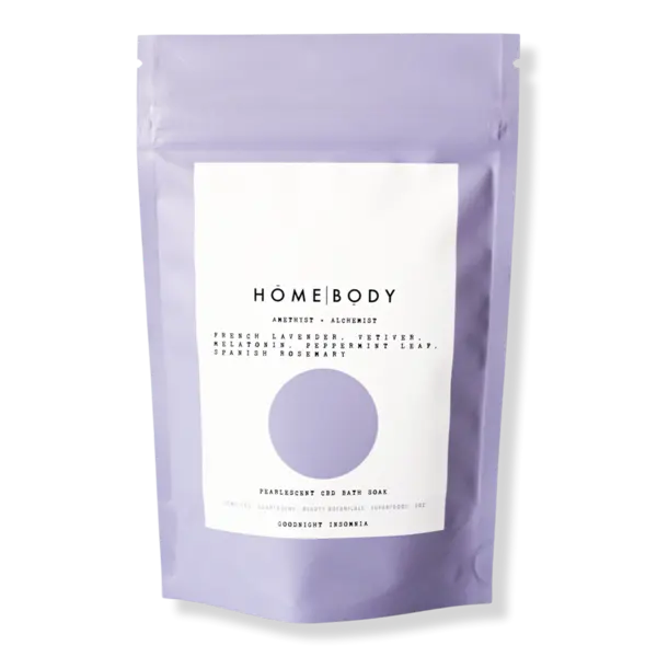 HOMEBODY Amethyst + Alchemist Pearlescent Cbd Bath Bomb Soak