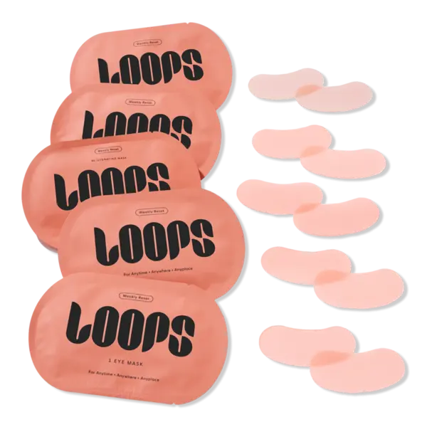LOOPS BEAUTY Weekly Reset Rejuvenating Eye Mask 5 Piece Set - One-color