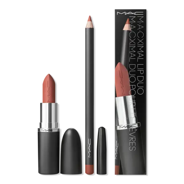 MAC COSMETICS M·a·cximal Matte Duo Lipstick + Pencil - Velvet Teddy/spice