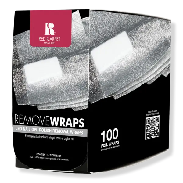 RED CARPET MANICURE Nail Remover Wraps For Gel, Dip, & Tips