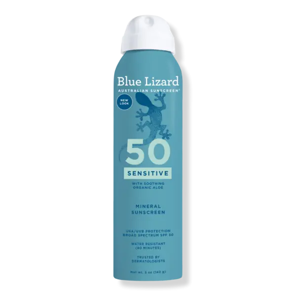 BLUE LIZARD AUSTRALIAN SUNSCREEN Sensitive Mineral Sunscreen Spray Spf 50