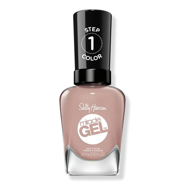 SALLY HANSEN Miracle Gel Nail Polish, Blacks, Whites, & Nudes - Love At First Flight