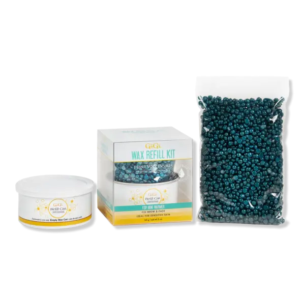 GIGI Wax Refill Kit, Hard Wax Beads And Refill Can