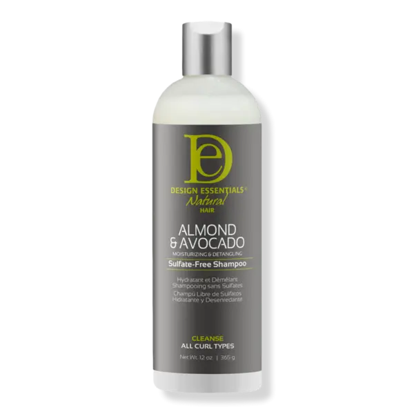 DESIGN ESSENTIALS Almond & Avocado Moisturizing & Detangling Sulfate-free Shampoo