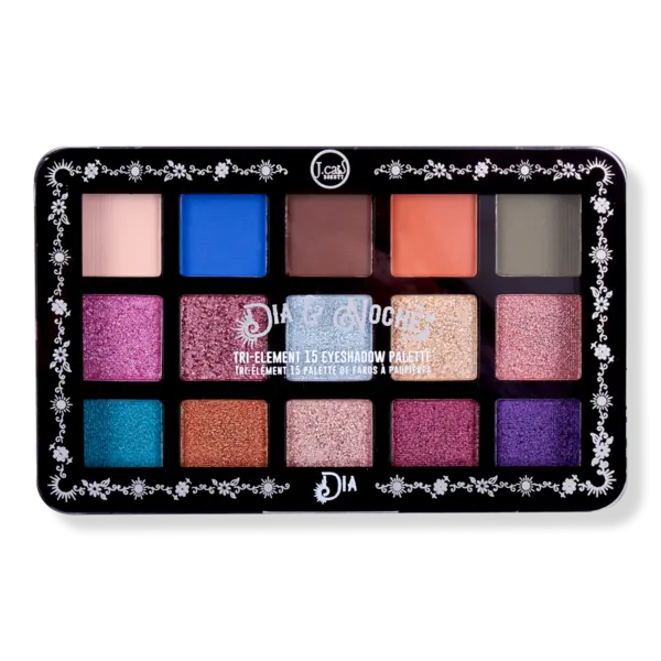 J.CAT BEAUTY Dia & Noche Tri-element 15 Eyeshadow Palette Dia