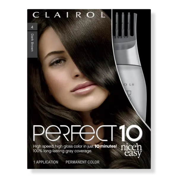 CLAIROL Perfect 10 Nice 'n Easy Hair Color - Dark Brown 4