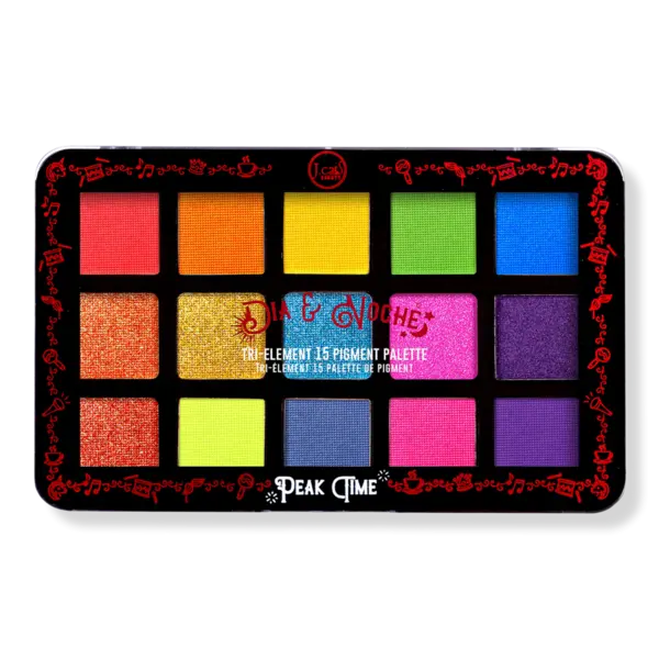 J.CAT BEAUTY Dia & Noche Tri-element 15 Eyeshadow Palette Peak Time
