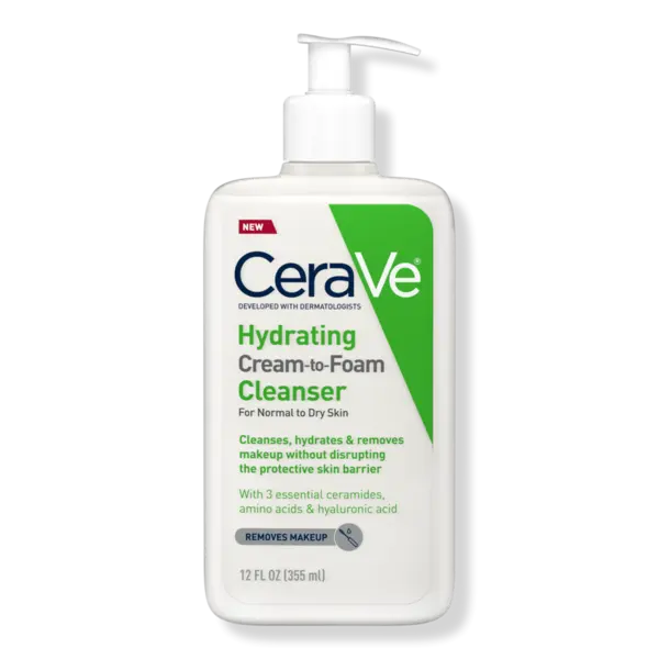 Cerave Hydrating Cream-to-foam Cleanser