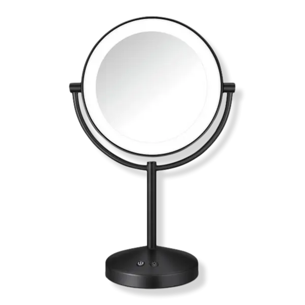 CONAIR Halo Double-sided Lighted Makeup Mirror - Matte Black