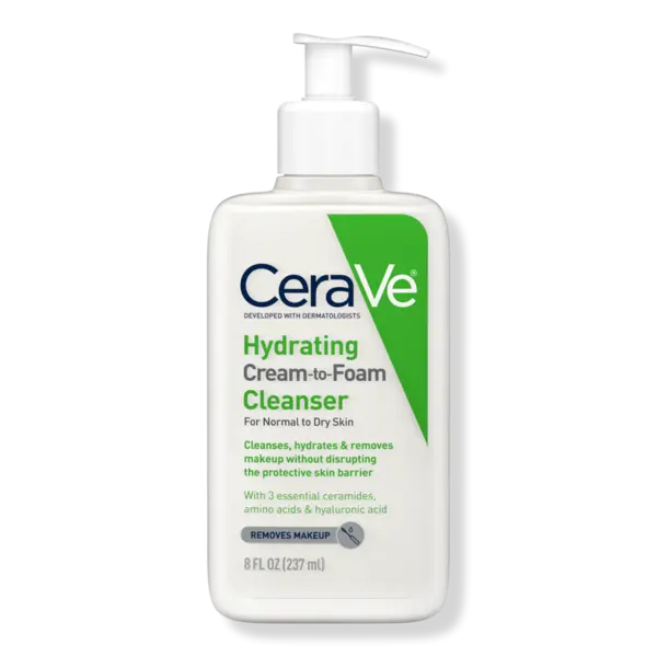 Cerave Hydrating Cream-to-foam Cleanser