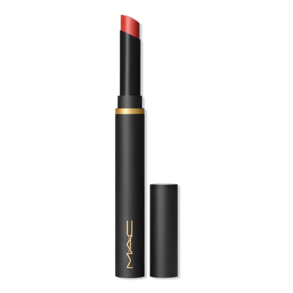 MAC COSMETICS Powder Kiss Velvet Blur Slim Moisturizing Matte Lipstick - Dubonnet Buzz