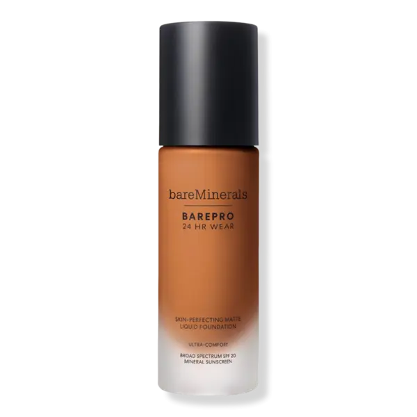 BAREMINERALS Barepro 24hr Wear Skin-perfecting Matte Liquid Foundation Mineral Spf 20 - Medium Deep 46 Warm