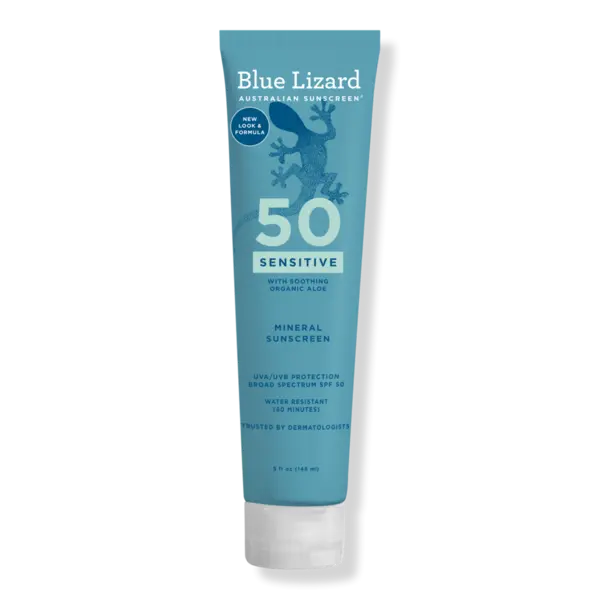 BLUE LIZARD AUSTRALIAN SUNSCREEN Sensitive Mineral Sunscreen Lotion Spf 50