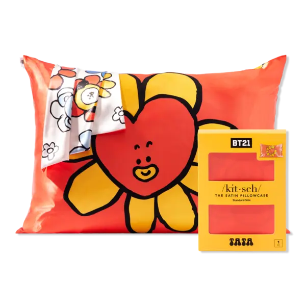 KITSCH Bt21 X Satin Pillowcase Standard Tata