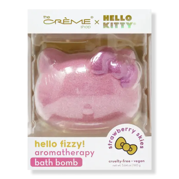THE CREME SHOP Hello Kitty Hello Fizzy! Aromatherapy Bath Bomb Strawberry Skies