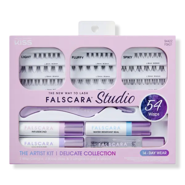 Kiss Falscara Studio Lash Extension Kit Delicate