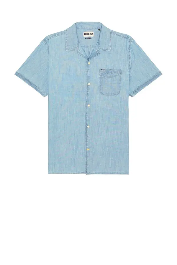 Barbour Gipton Summer Fit Shirt In Blue - Chambray