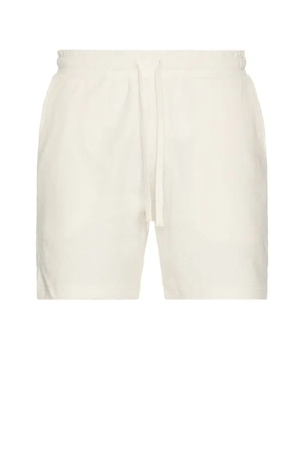 Onia Macro Waffle Pull-on Short 6 - Salt