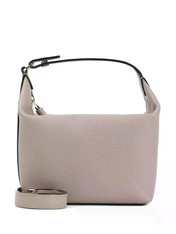 VALEXTRA Mini Top Handle Leather Bag - Neutrals