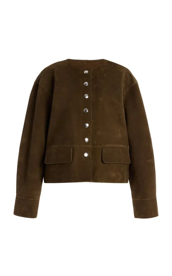 Proenza Schouler White Label Robin Suede Jacket - Brown