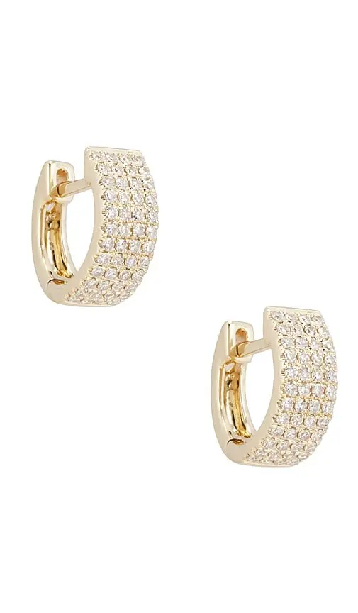 Ef Collection Diamond Jumbo Huggie Earrings