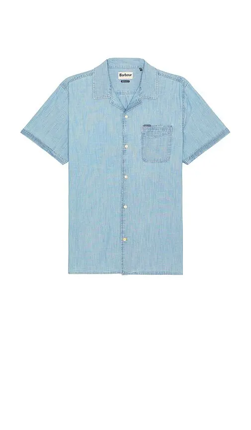 Barbour Gipton Summer Fit Shirt In Blue - Chambray