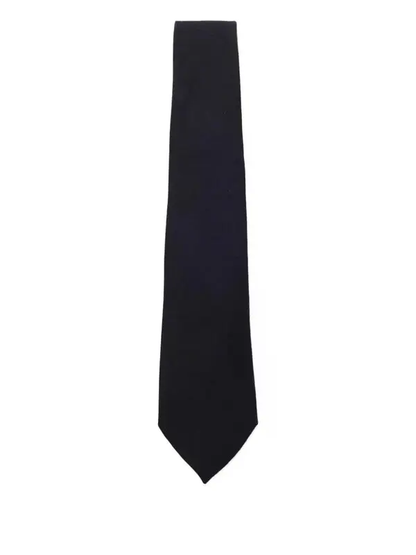 Canali Wool Necktie - Black