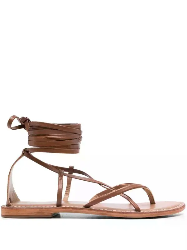 FUSION Lace-up Leather Sandals