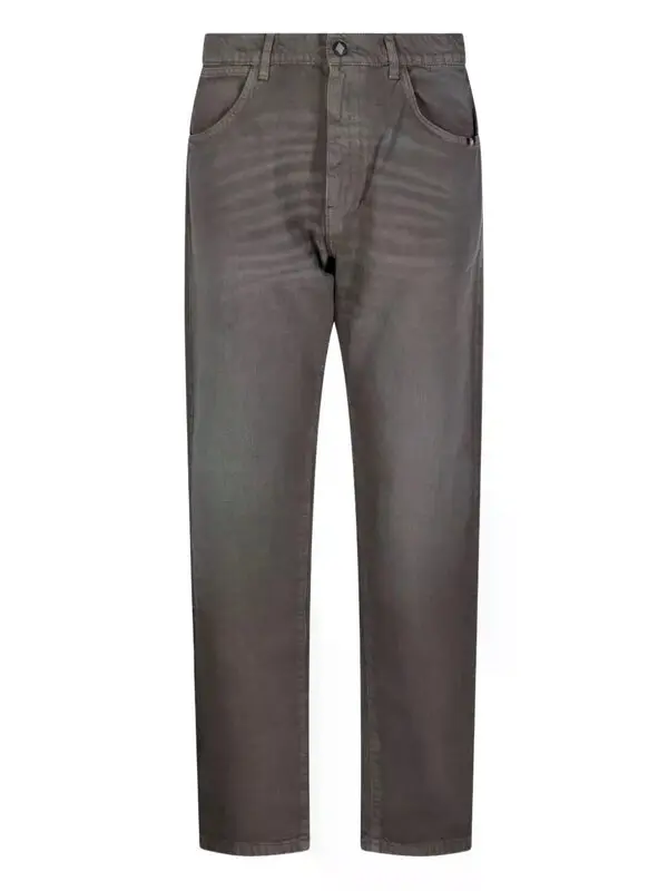 AMISH Logo-patch Jeans - Grey