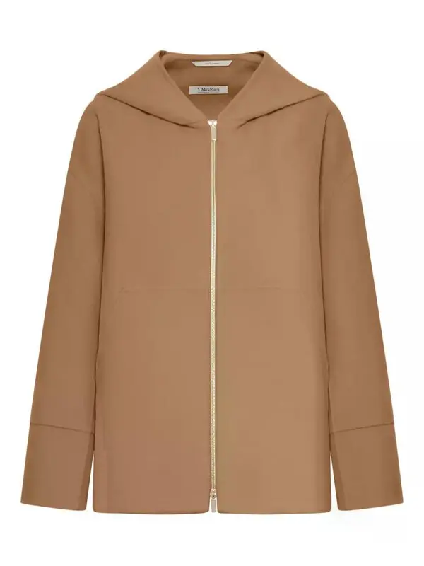 Max Mara Hooded Zip-front Jacket