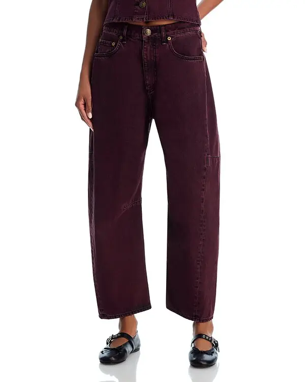 Rag & Bone Charlie High-rise Ankle Barrel Leg Jeans