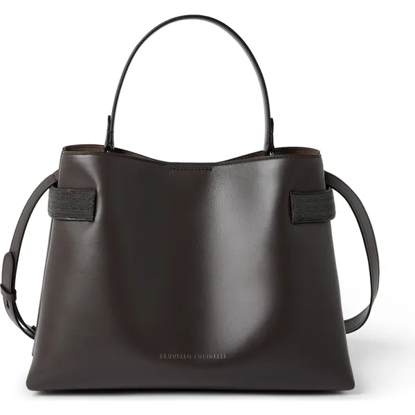 Brunello Cucinelli Top-handle Essence Bag - Rust Brown