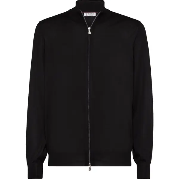 Brunello Cucinelli Lightweight Cashmere And Silk Cardigan - Black