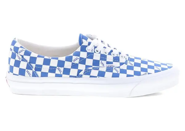 VANS Og Era Lx Checkerboard Logoin Sneakers - Nautical Blue/white