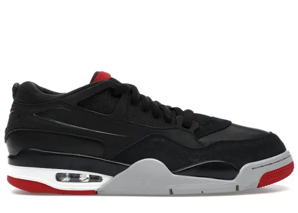 JORDAN 4 Rm Cement Sneakers - Black/varsity Red/wolf Grey