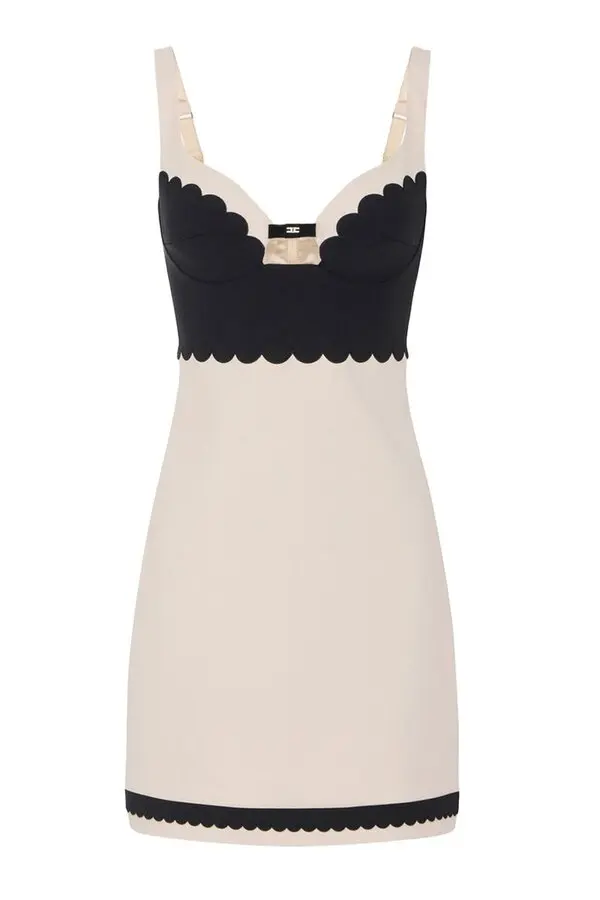 Elisabetta Franchi Scalloped Dress