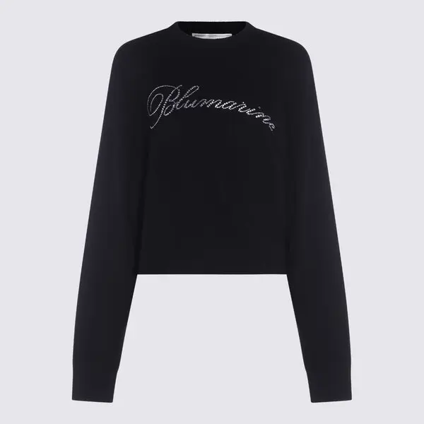 Blumarine Wool Knitwear - Black