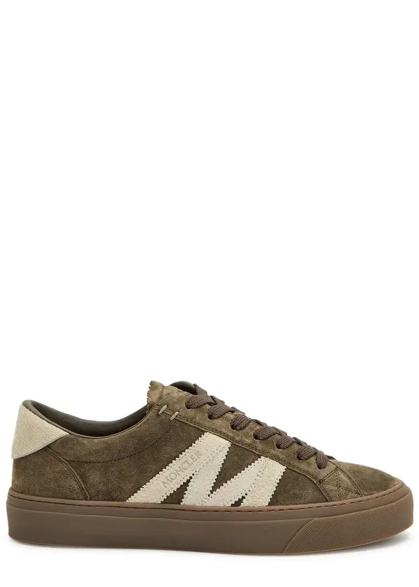 Moncler Monaco Suede Sneakers - Tan